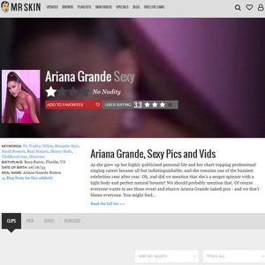 Ariana Grande, ヌード有名人リスト