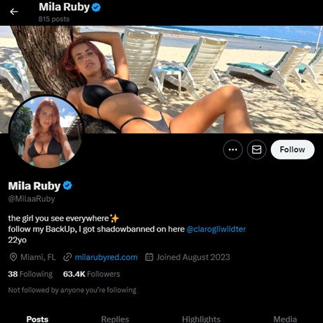 Mila Ruby X Twitter And 1062 Twitter Porn Accounts Like