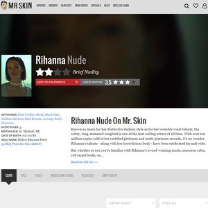 Rihanna, ヌード有名人リスト