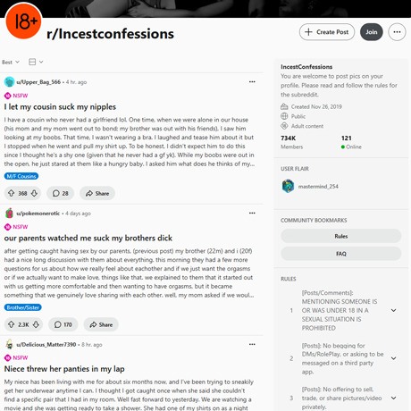 Reddit In Confessions & 121+ Reddits NSFW 목록 좋아함 R/Tabooconfessions