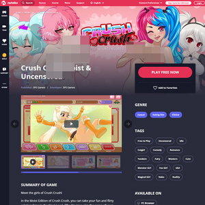 Crush Crush, Melhores Jogos Porno