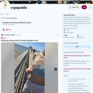 Reddit Gone Wild Public, Voyeur Porn Sites