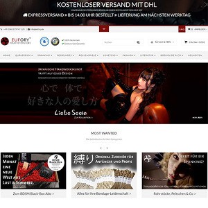Eufory, Online Sex Shops