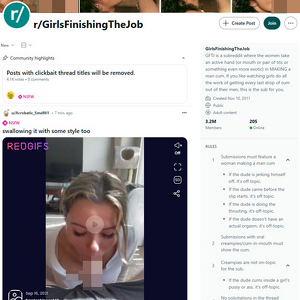 Reddit GirlsFinishingTheJob, Blowjob Porn Sites