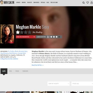 Meghan Markle, ヌード有名人リスト