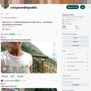 Reddit Exposed In Public, Voyeur Porn Sites